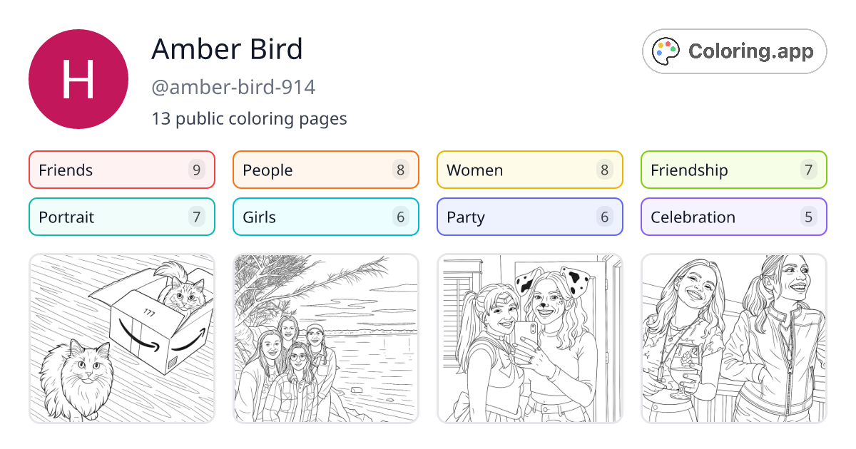 Amber Bird (@amber-bird-914) • Coloring.app
