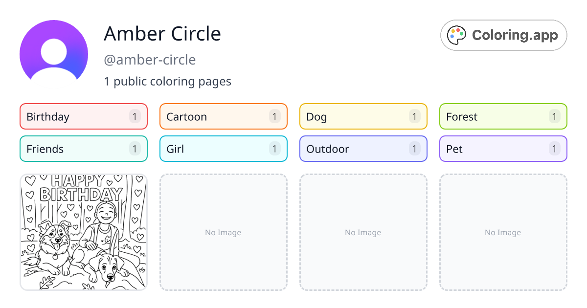 Amber Circle (@amber-circle) • Coloring.app