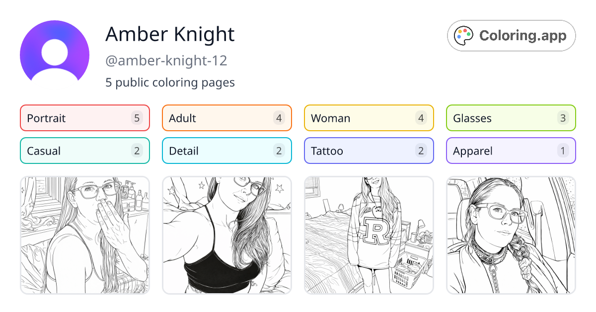 Amber Knight (@amber-knight-12) • Coloring.app