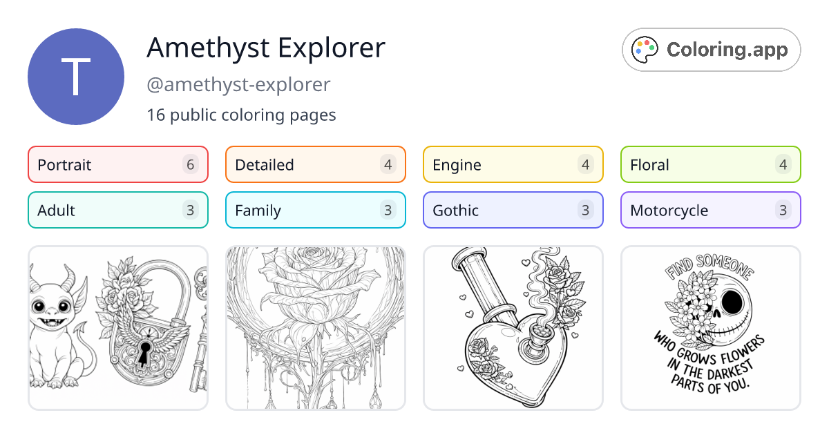 Amethyst Explorer (@amethyst-explorer) • Coloring.app