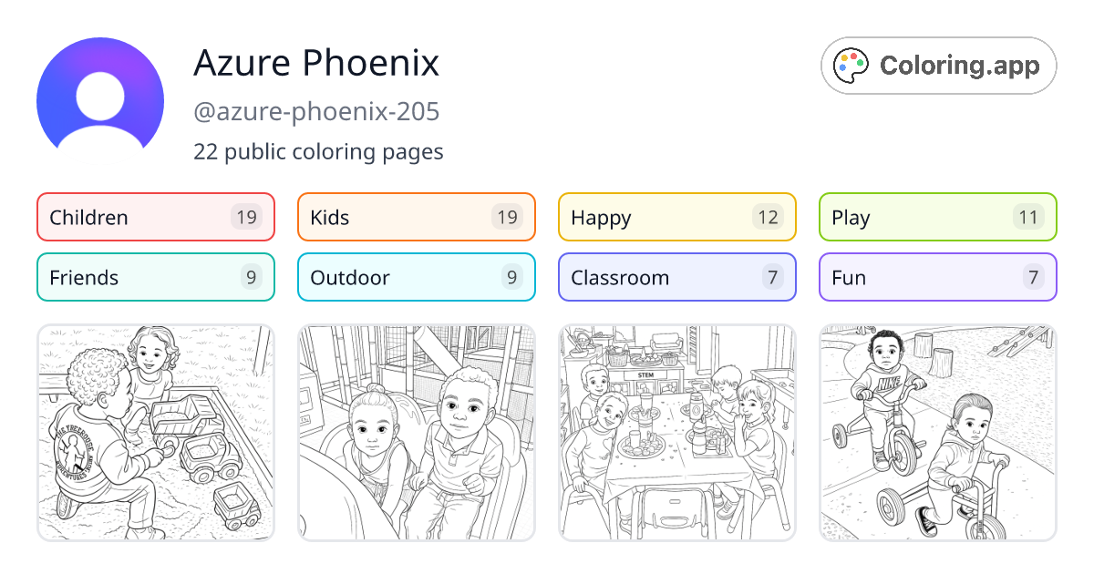 Azure Phoenix (@azure-phoenix-205) • Coloring.app
