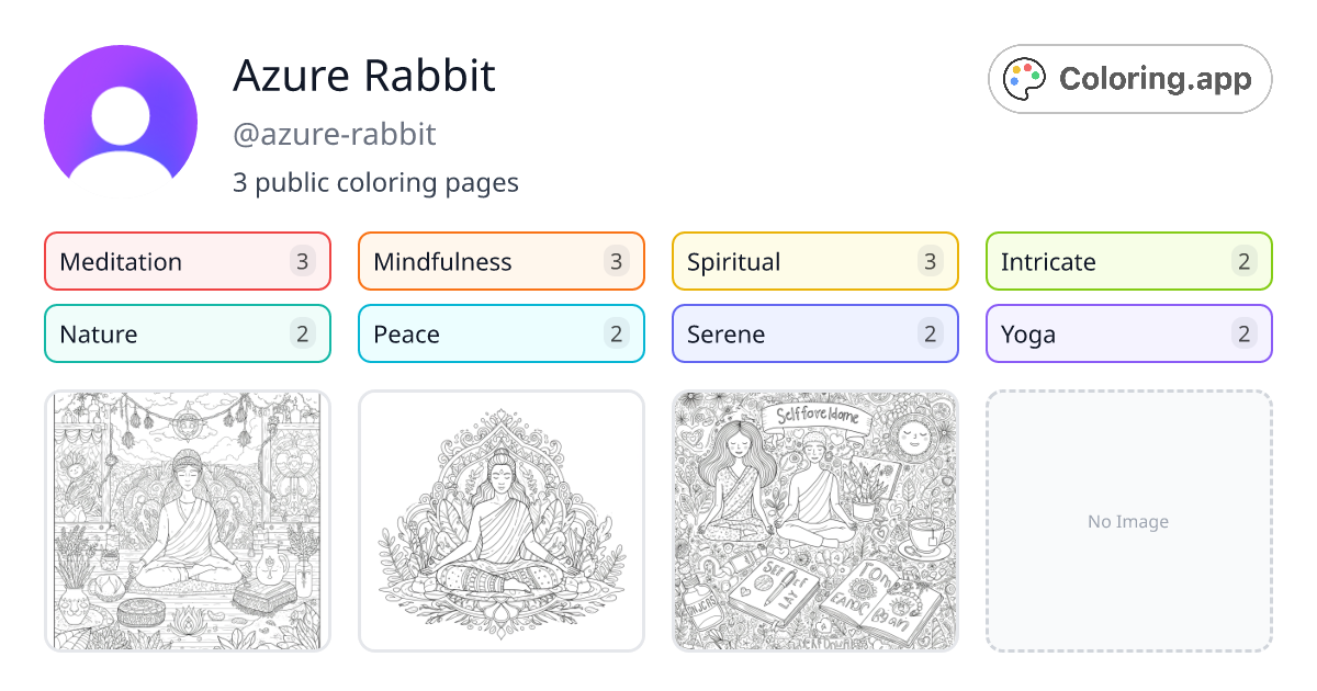 Azure Rabbit (@azure-rabbit) • Coloring.app