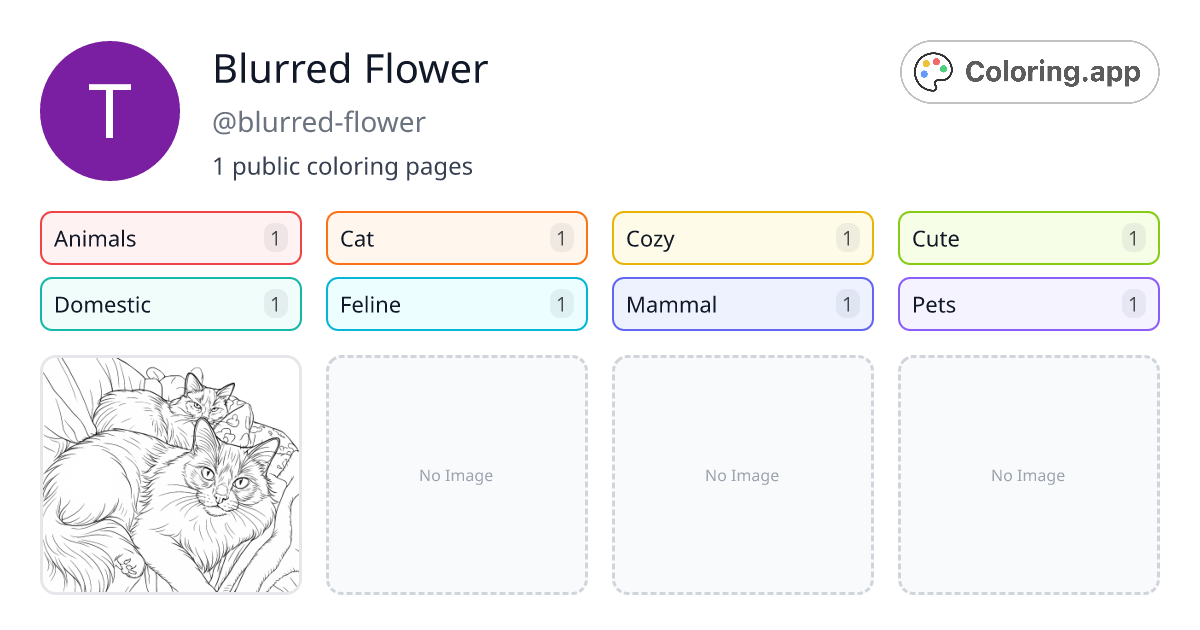 Blurred Flower (@blurred-flower) • Coloring.app