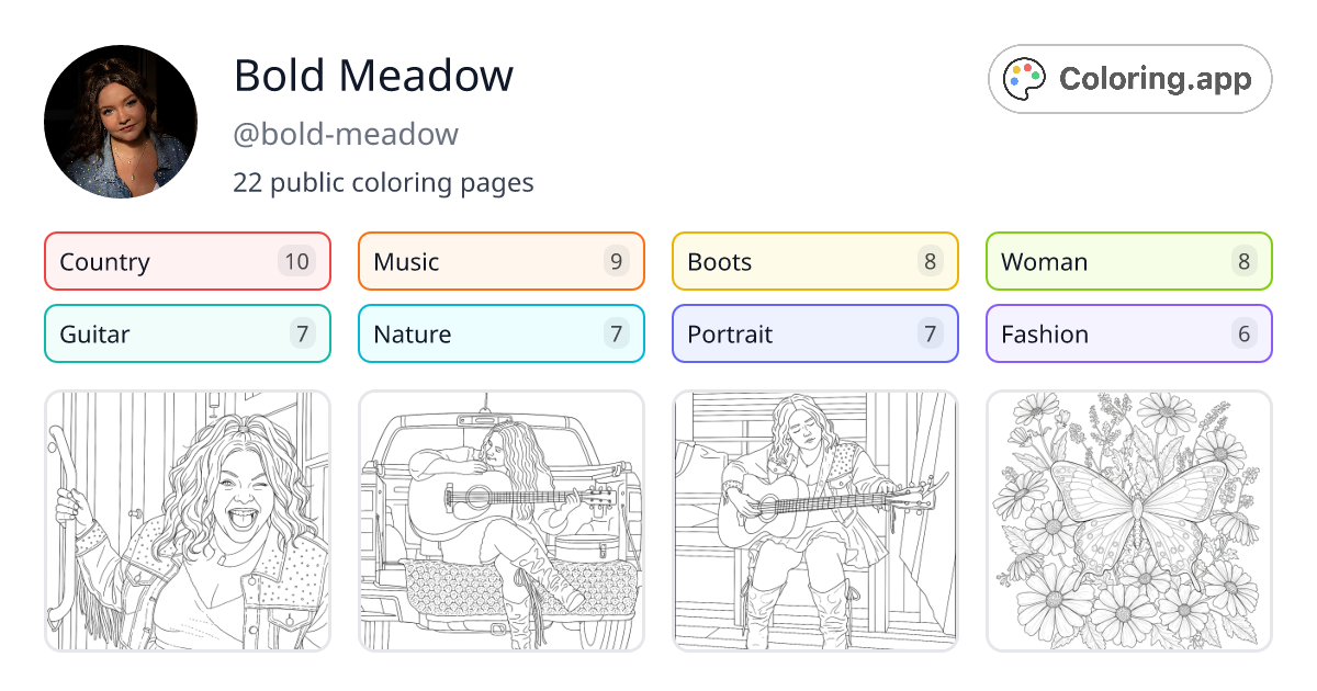 Bold Meadow (@bold-meadow) • Coloring.app