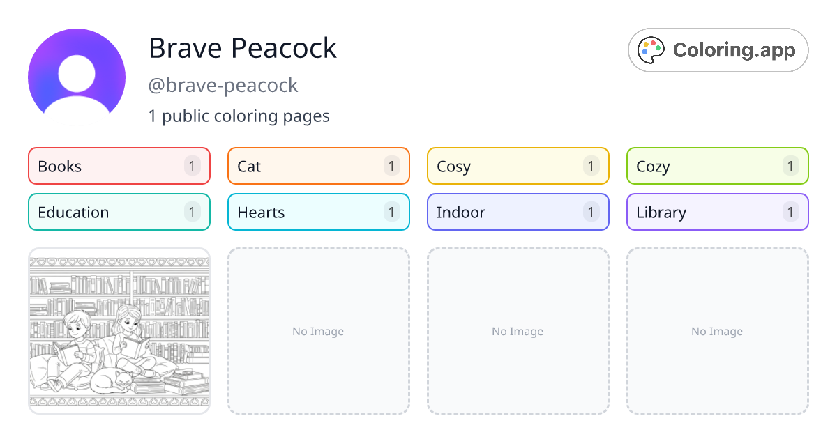 Brave Peacock (@brave-peacock) • Coloring.app
