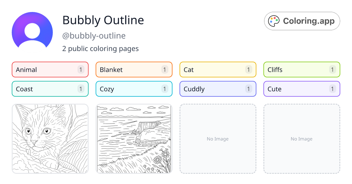 Bubbly Outline (@bubbly-outline) • Coloring.app
