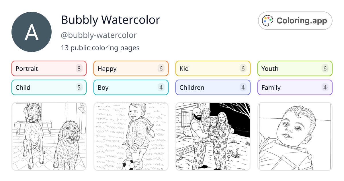 Bubbly Watercolor (@bubbly-watercolor) • Coloring.app