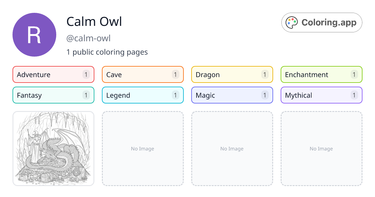 Calm Owl (@calm-owl) • Coloring.app