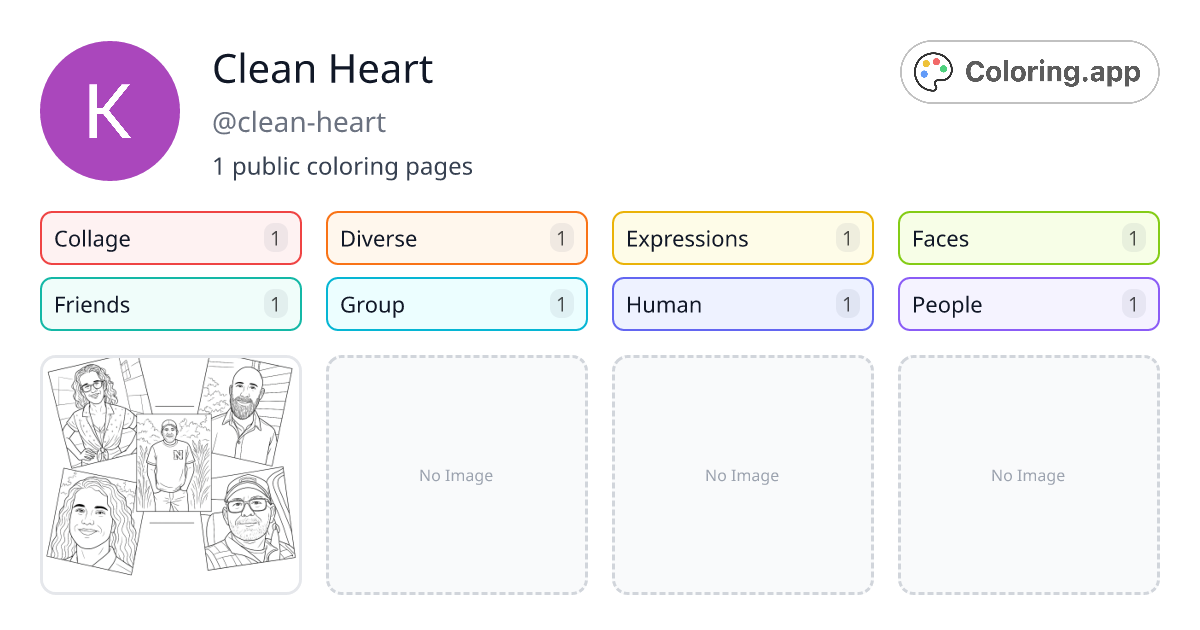 Clean Heart (@clean-heart) • Coloring.app