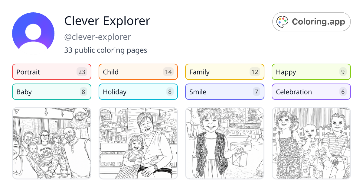Clever Explorer (@clever-explorer) • Coloring.app