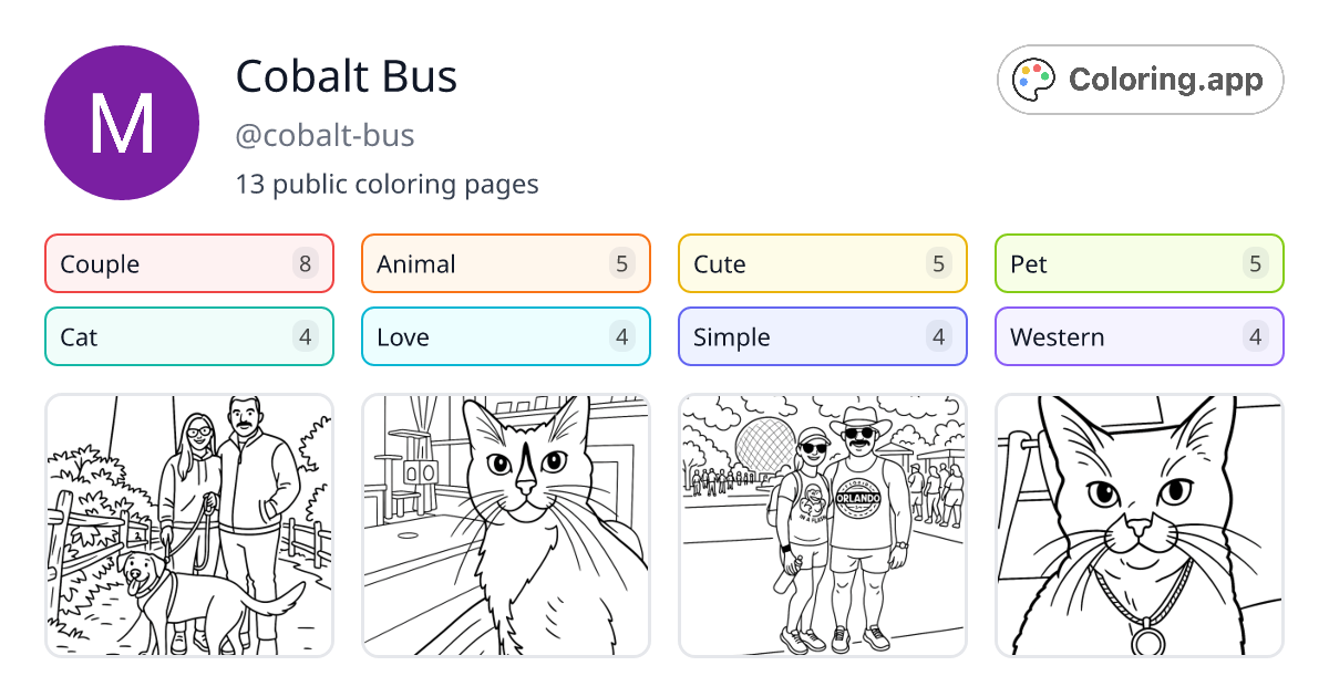 Cobalt Bus (@cobalt-bus) • Coloring.app