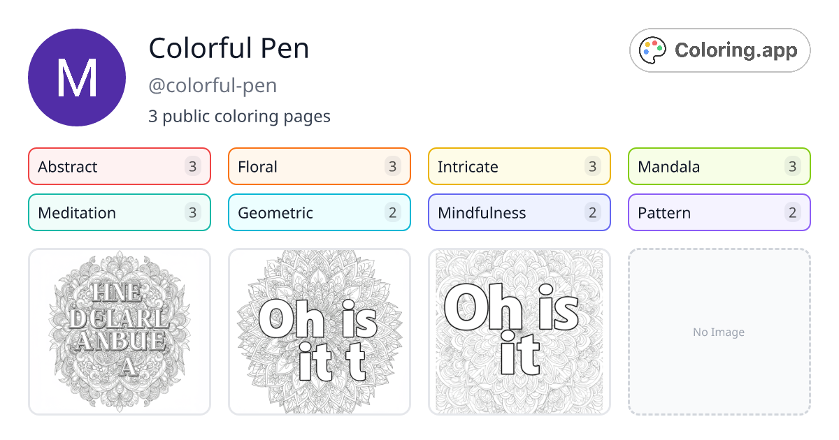 Colorful Pen (@colorful-pen) • Coloring.app