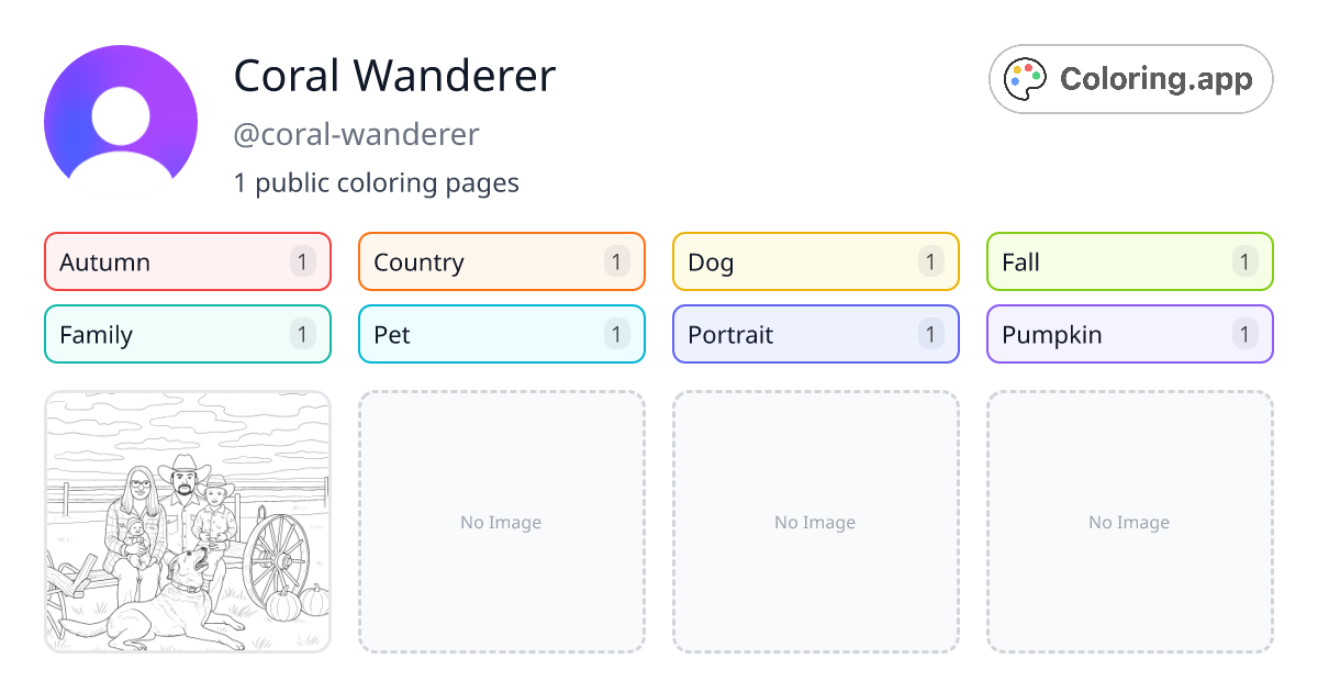 Coral Wanderer (@coral-wanderer) • Coloring.app