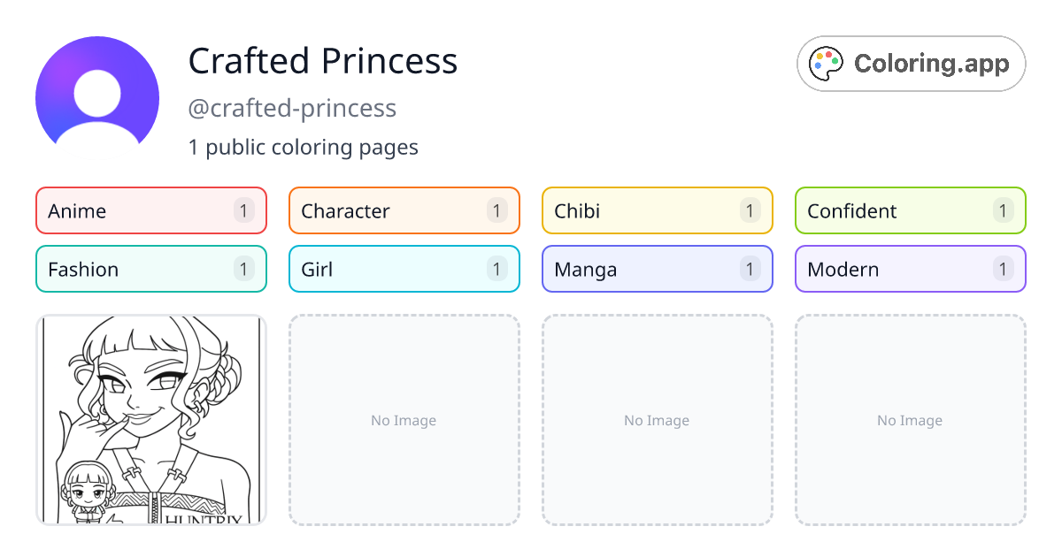 Crafted Princess (@crafted-princess) • Coloring.app