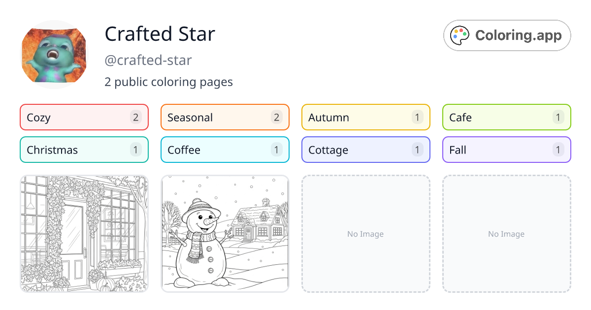 Crafted Star (@crafted-star) • Coloring.app