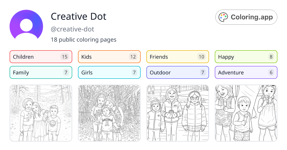 Creative Dot (@creative-dot) • Coloring.app