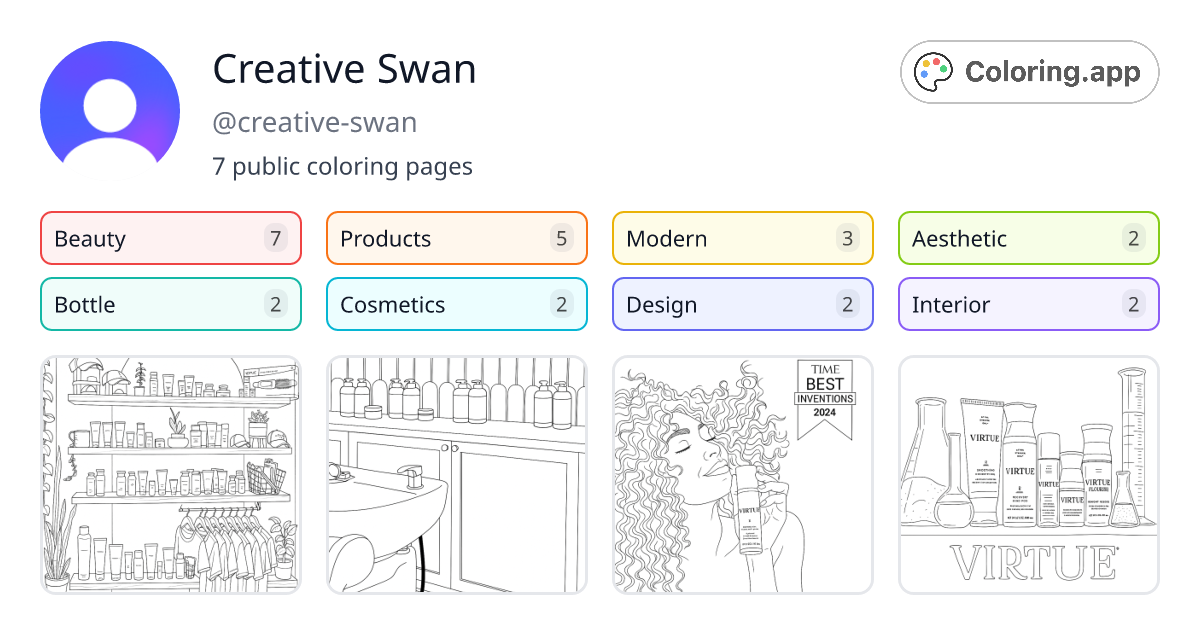 Creative Swan (@creative-swan) • Coloring.app