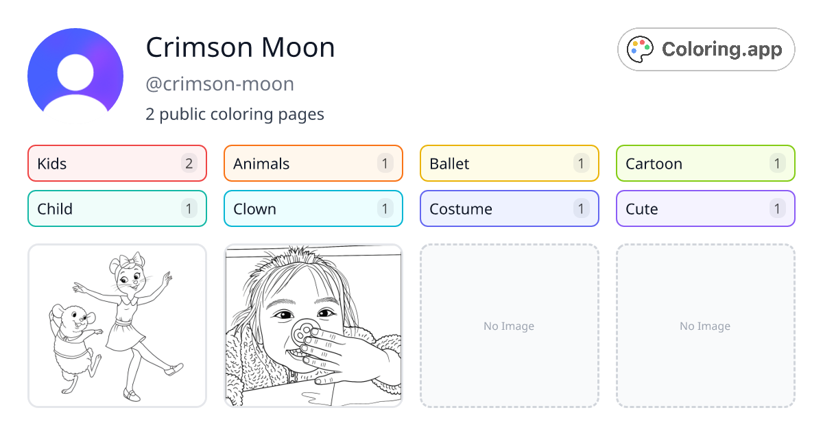 Crimson Moon (@crimson-moon) • Coloring.app