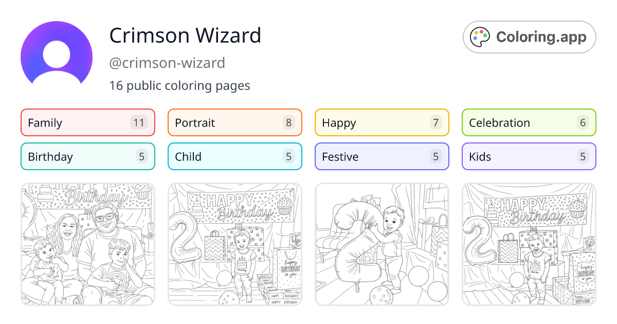 Crimson Wizard (@crimson-wizard) • Coloring.app