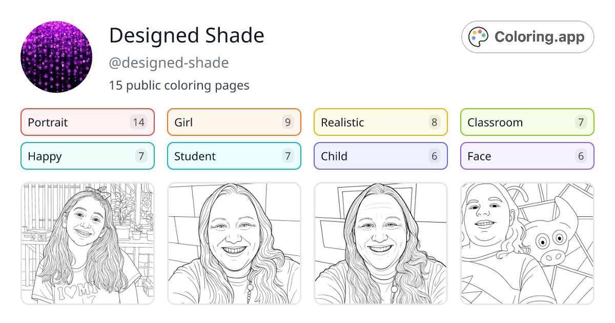 Designed Shade (@designed-shade) • Coloring.app