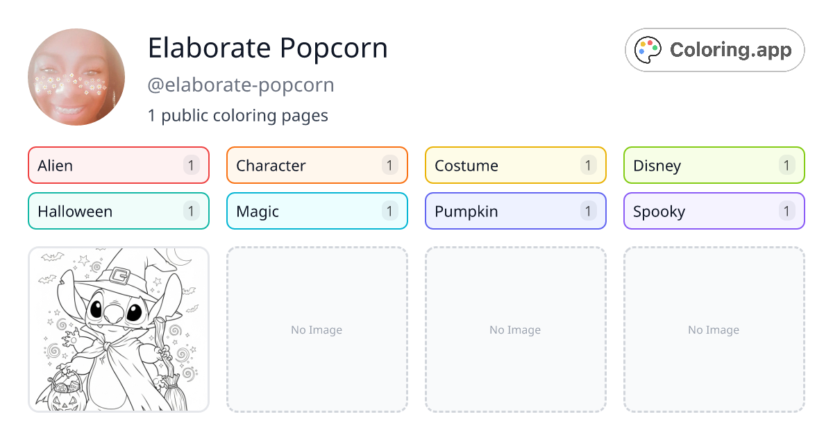 Elaborate Popcorn (@elaborate-popcorn) • Coloring.app