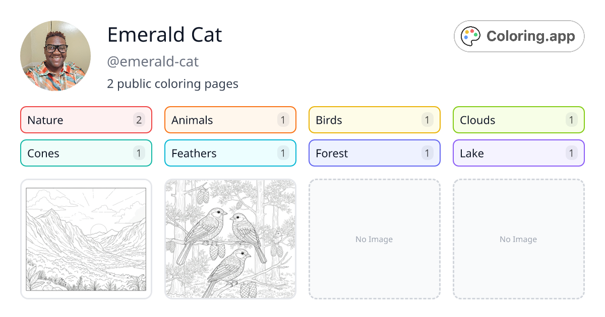 Emerald Cat (@emerald-cat) • Coloring.app