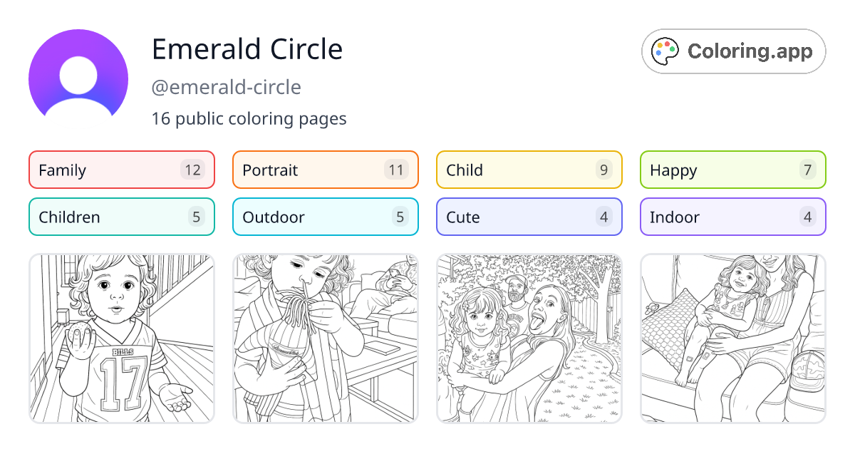 Emerald Circle (@emerald-circle) • Coloring.app
