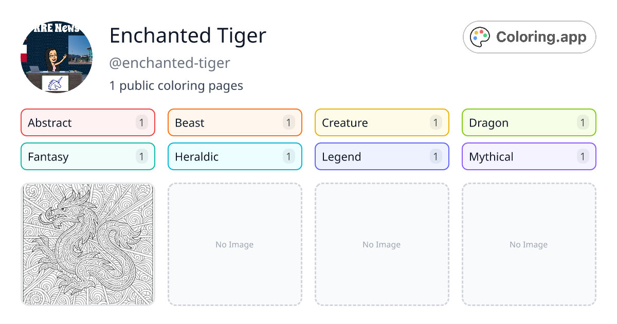 Enchanted Tiger (@enchanted-tiger) • Coloring.app