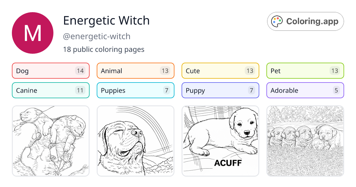 Energetic Witch (@energetic-witch) • Coloring.app