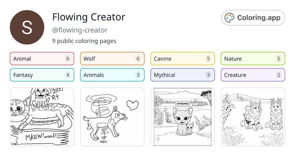 Flowing Creator (@flowing-creator) • Coloring.app