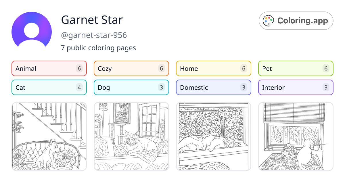 Garnet Star (@garnet-star-956) • Coloring.app