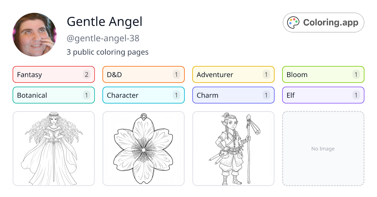 Gentle Angel (@gentle-angel-38) • Coloring.app
