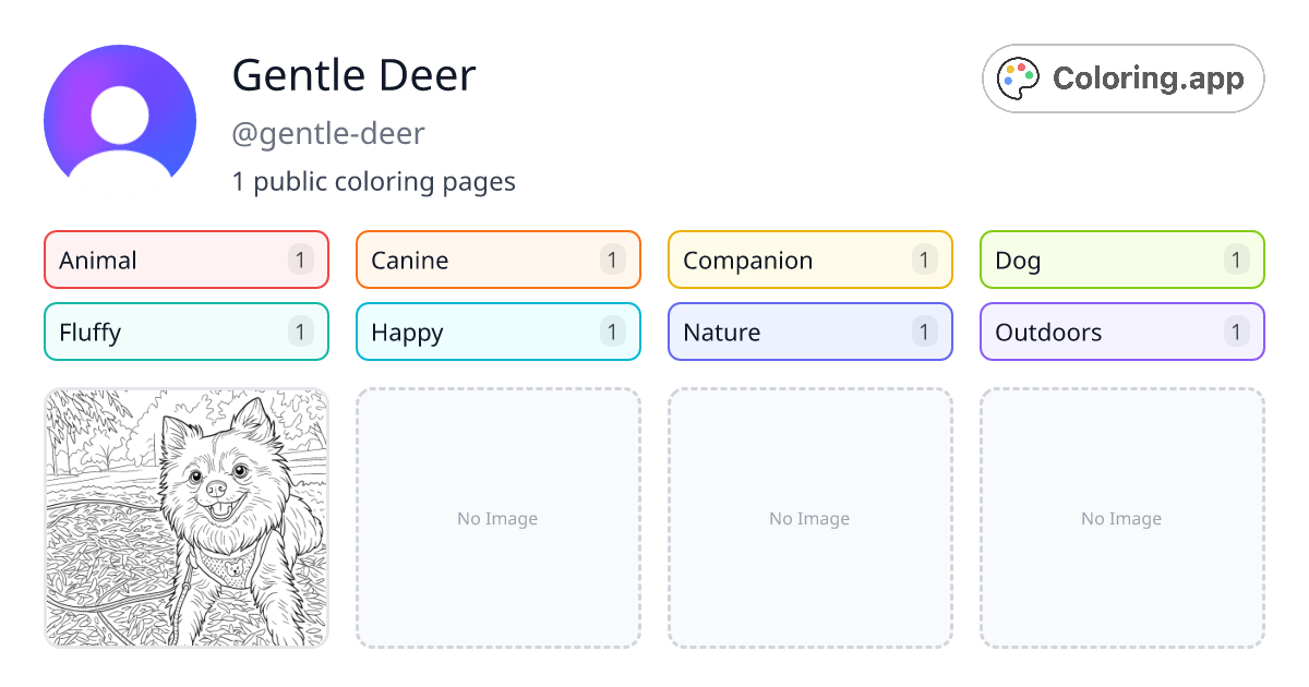 Gentle Deer (@gentle-deer) • Coloring.app