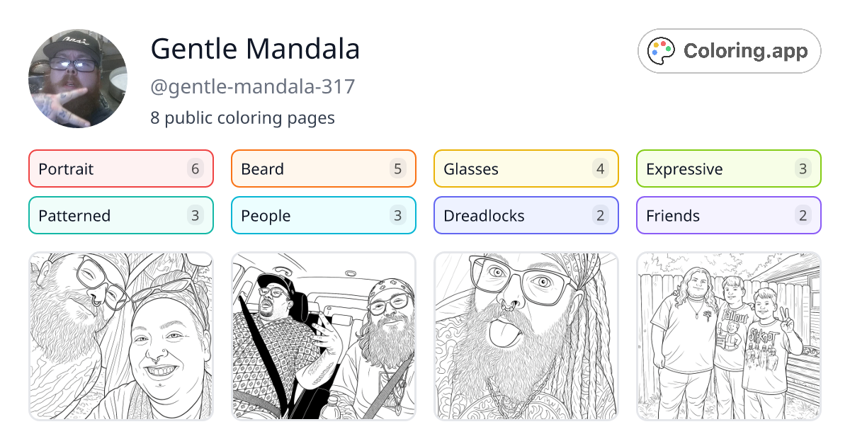 Gentle Mandala (@gentle-mandala-317) • Coloring.app