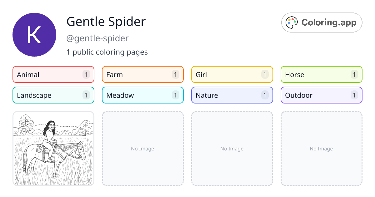 Gentle Spider (@gentle-spider) • Coloring.app