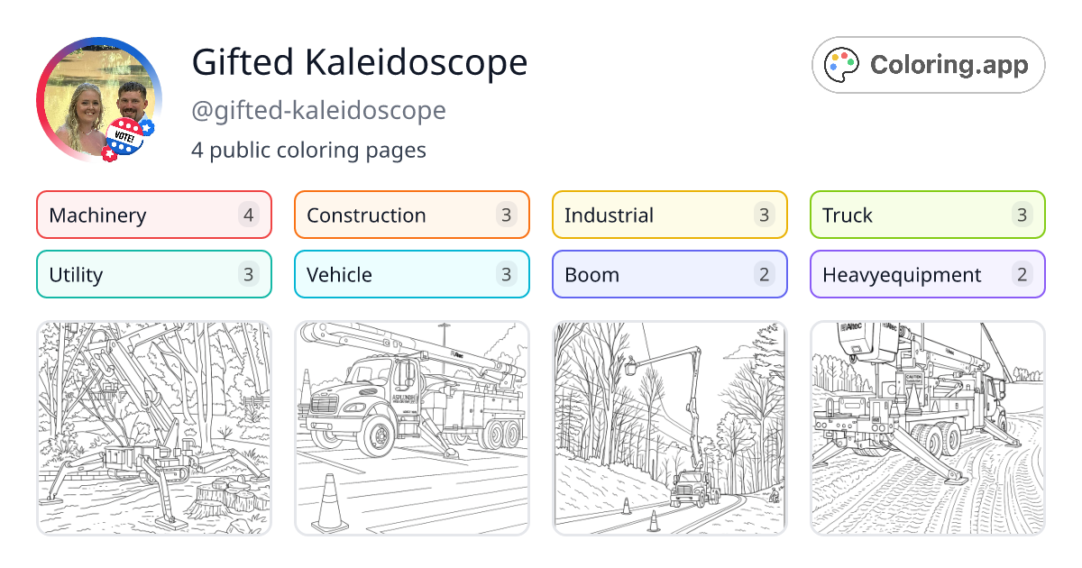 Gifted Kaleidoscope (@gifted-kaleidoscope) • Coloring.app