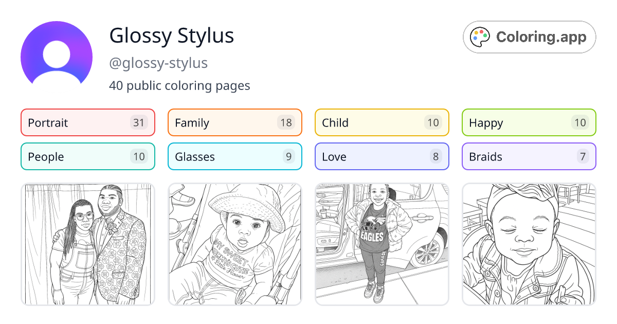 Glossy Stylus (@glossy-stylus) • Coloring.app