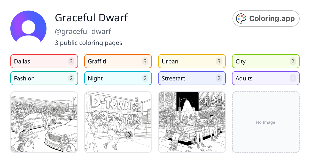 Graceful Dwarf (@graceful-dwarf) • Coloring.app