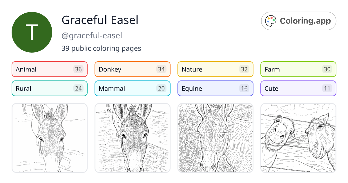 Graceful Easel (@graceful-easel) • Coloring.app