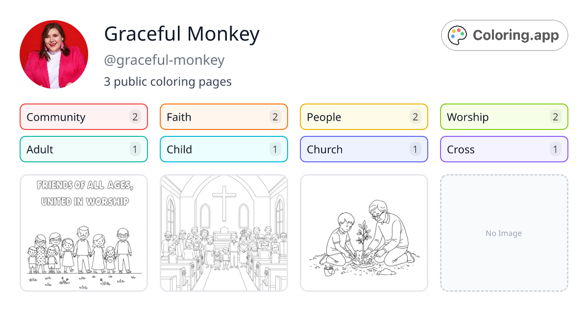 Graceful Monkey (@graceful-monkey) • Coloring.app