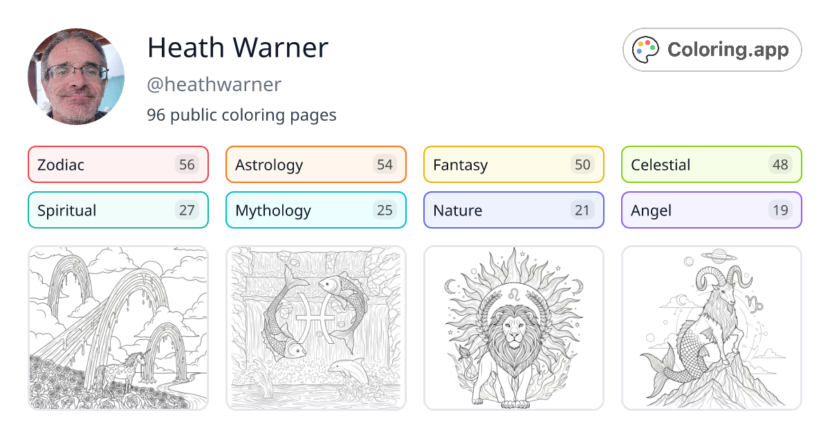 Heath Warner (@heathwarner) • Coloring.app