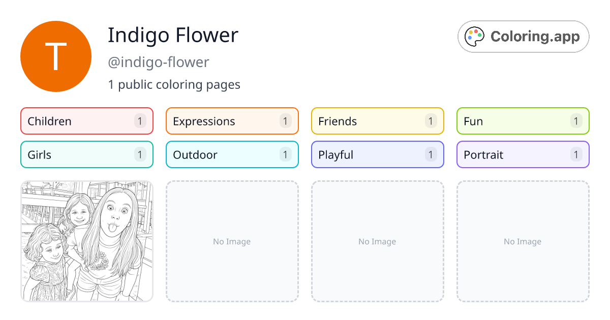 Indigo Flower (@indigo-flower) • Coloring.app
