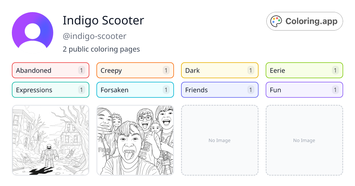 Indigo Scooter (@indigo-scooter) • Coloring.app