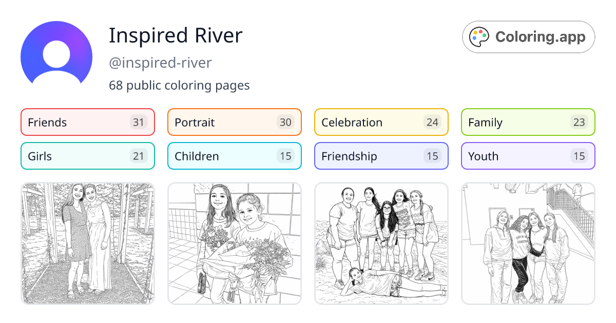 Inspired River (@inspired-river) • Coloring.app