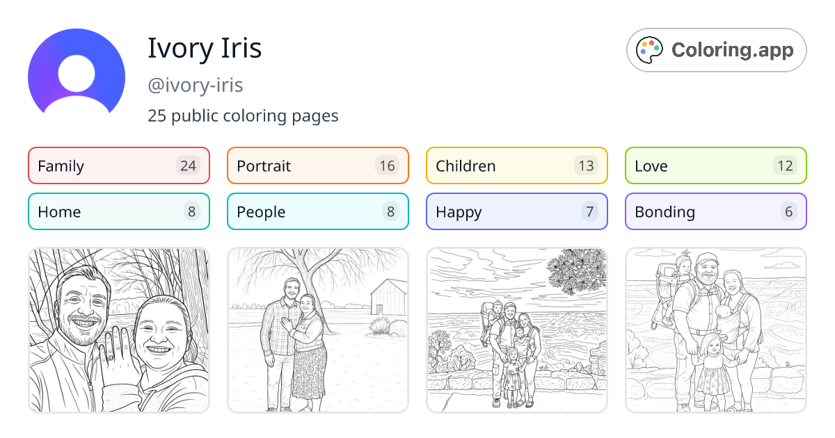 Ivory Iris (@ivory-iris) • Coloring.app