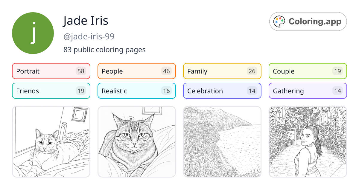 Jade Iris (@jade-iris-99) • Coloring.app