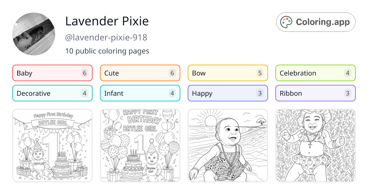 Lavender Pixie (@lavender-pixie-918) • Coloring.app