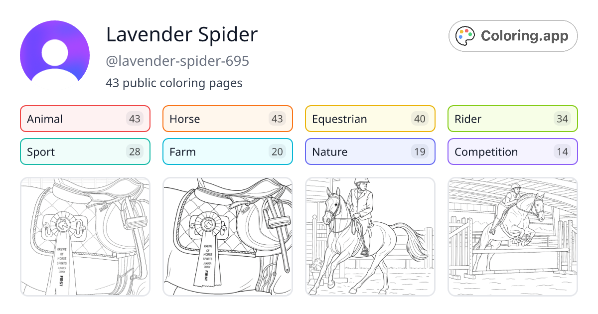 Lavender Spider (@lavender-spider-695) • Coloring.app