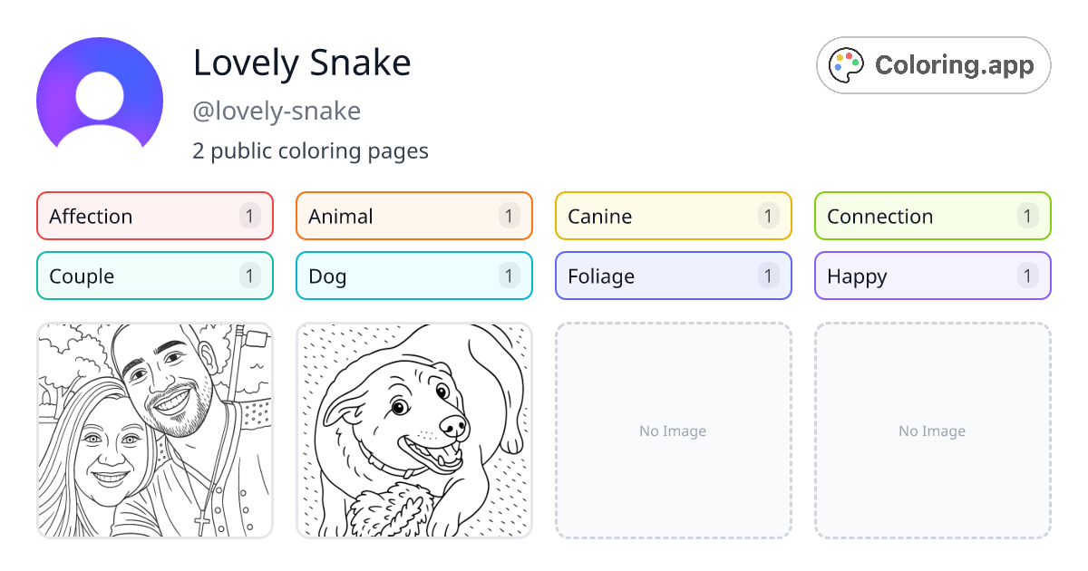 Lovely Snake (@lovely-snake) • Coloring.app