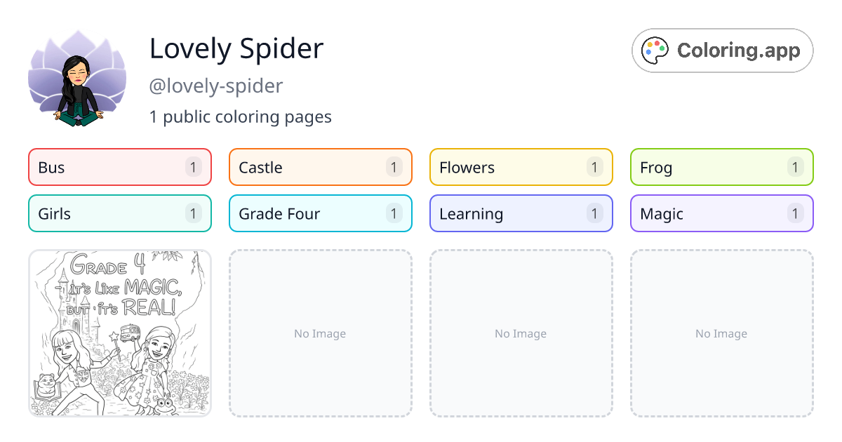 Lovely Spider (@lovely-spider) • Coloring.app